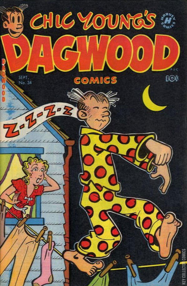 Chic Young's Dagwood Comics #34 Published September 195