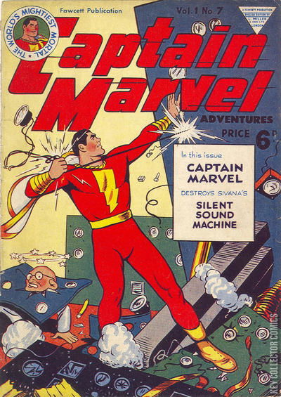 Captain Marvel #7 UK Edition Published January 1953