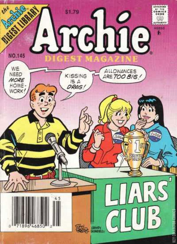 Archie Comics Digest #145 Published January 1997 | Key