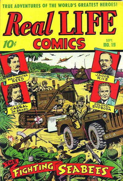 Real Life Comics #19 Published September 1944 | Key Col