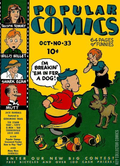 Popular Comics #33 Published October 1938 | Key Collect