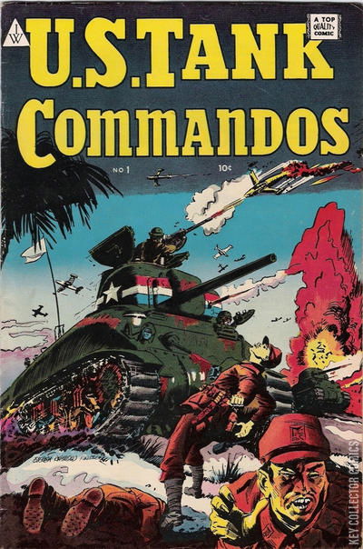 U.S. Tank Commandos #1 Published January 1958 | Key Col
