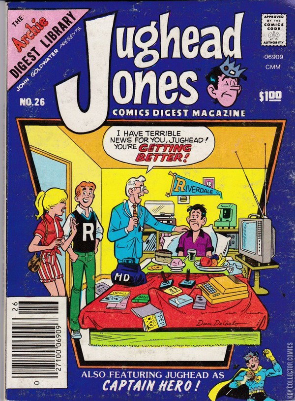 The Jughead Jones Comics Digest Magazine #26 Published Septe