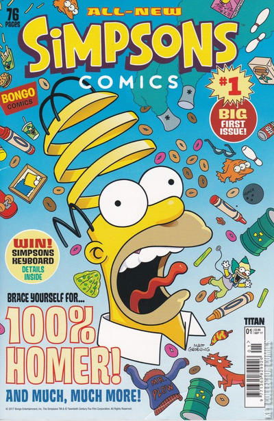 Simpsons Comics #1 Published September 2017 | Key Colle