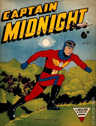 Captain Midnight #137 UK Edition Published January 195