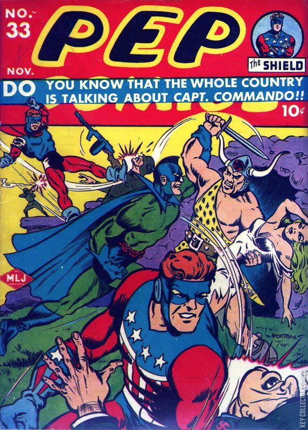 Pep Comics #33 Published November 1942 | Key Collector