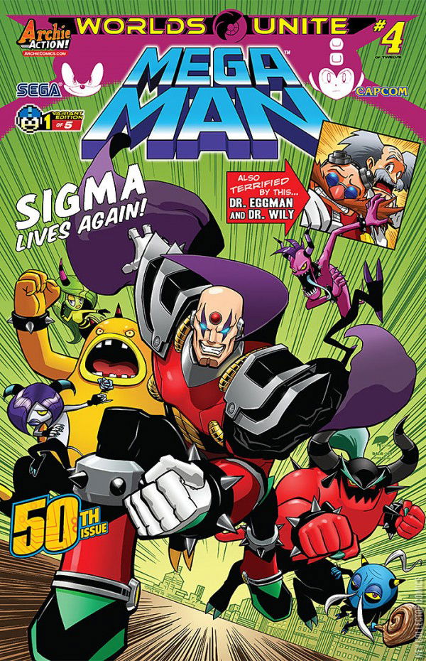 Mega Man #50 Variant Published June 2015 | Key Collect
