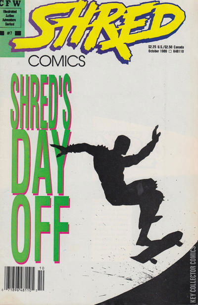 Shred #7 Published January 1989 | Key Collector Comics