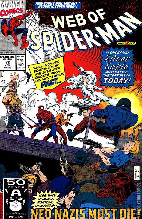 Web of Spider-Man #72 Published January 1991 | Key Coll
