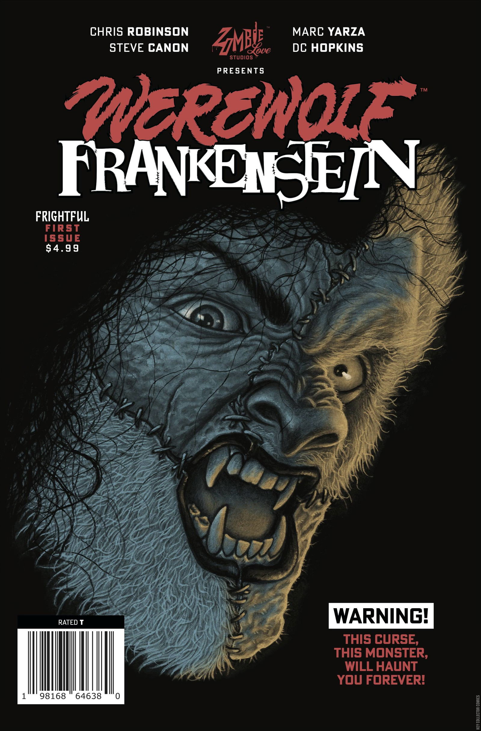 Werewolf Frankenstein by Zombie Love Studios | Key Collector Comics