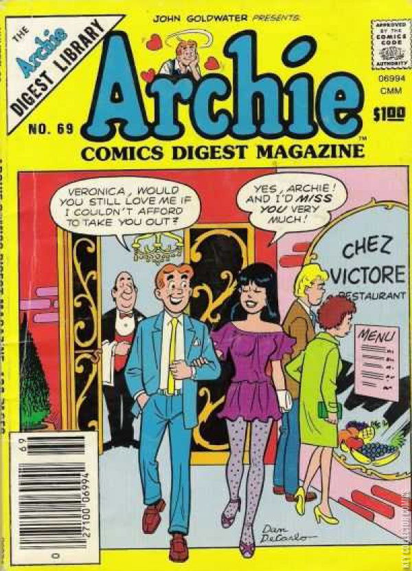 Archie Comics Digest #69 Published December 1984 | Key