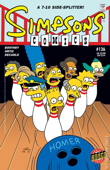 Simpsons Comics #136 Published November 2007 | Key Coll