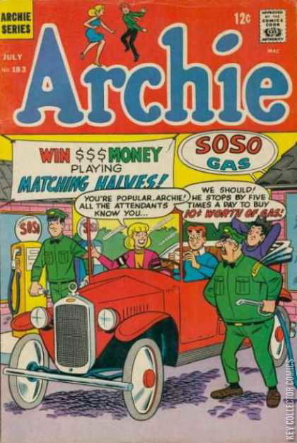 Archie Comics #183 Published July 1968 | Key Collector