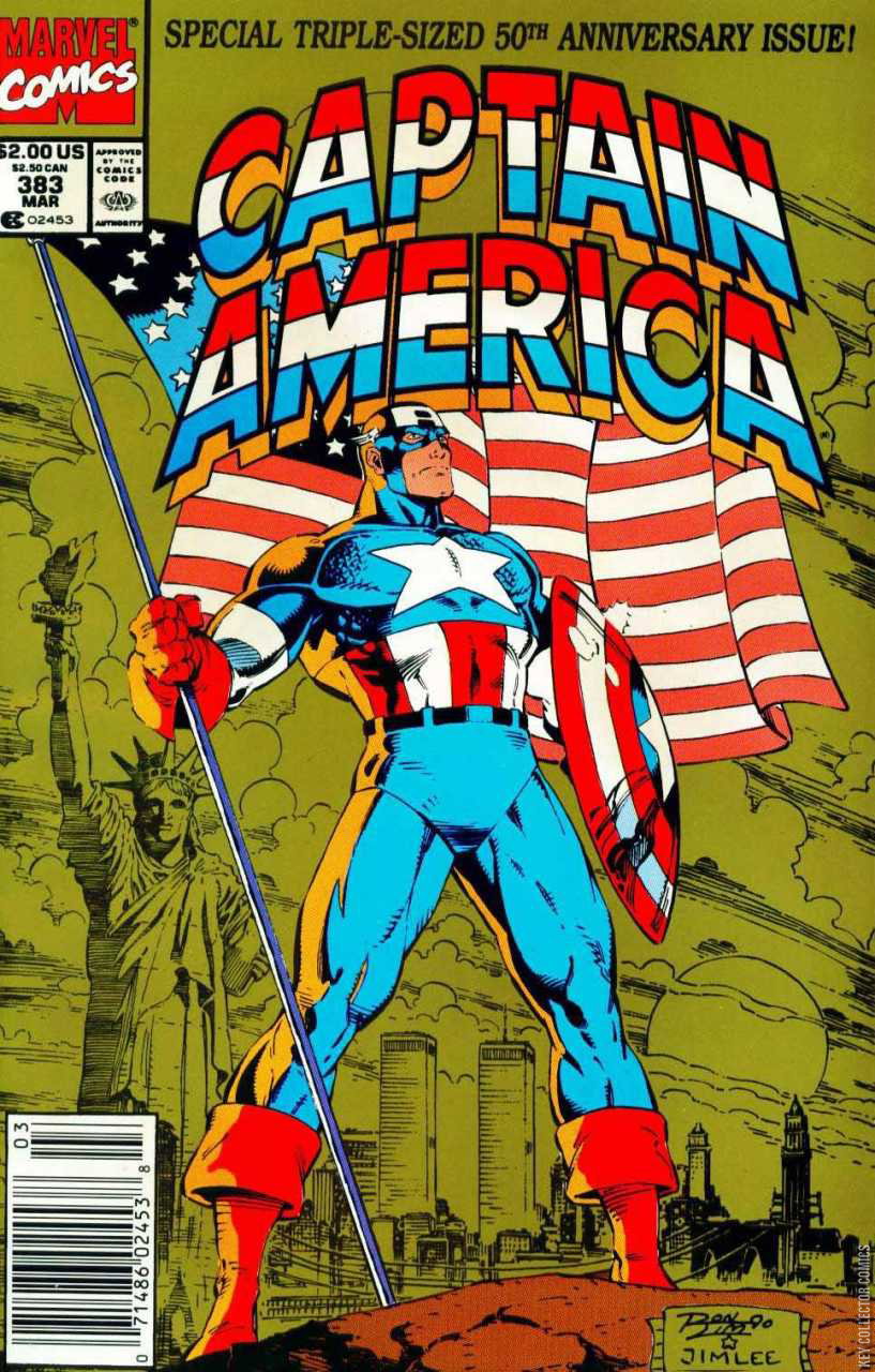 Captain America #383 Published March 1991 | Key Collec