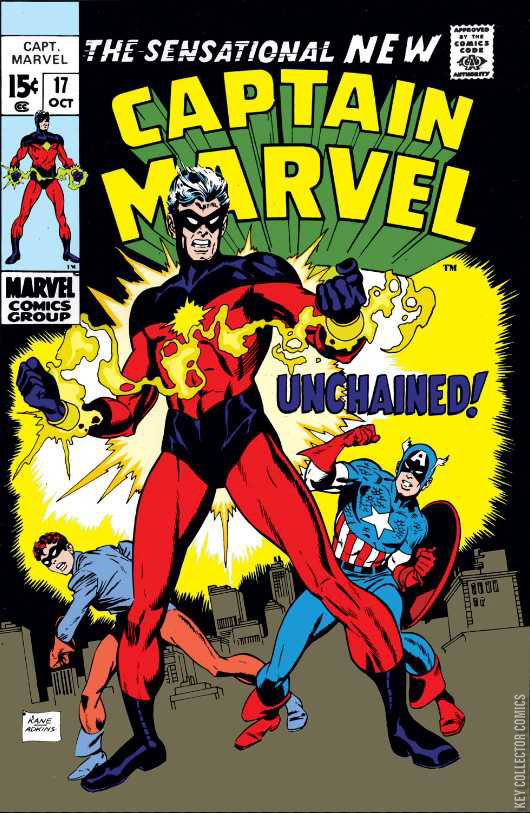 Captain Marvel #17 Published October 1969 | Key Collect