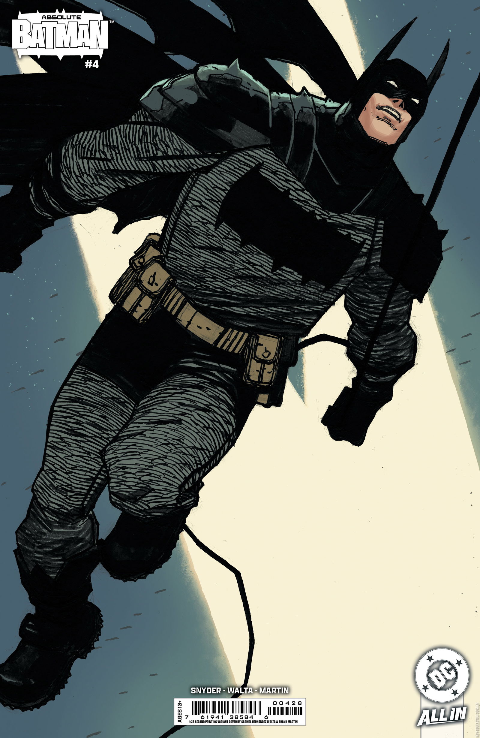 Absolute Batman #4 2nd Print 1:25 Published March 2025