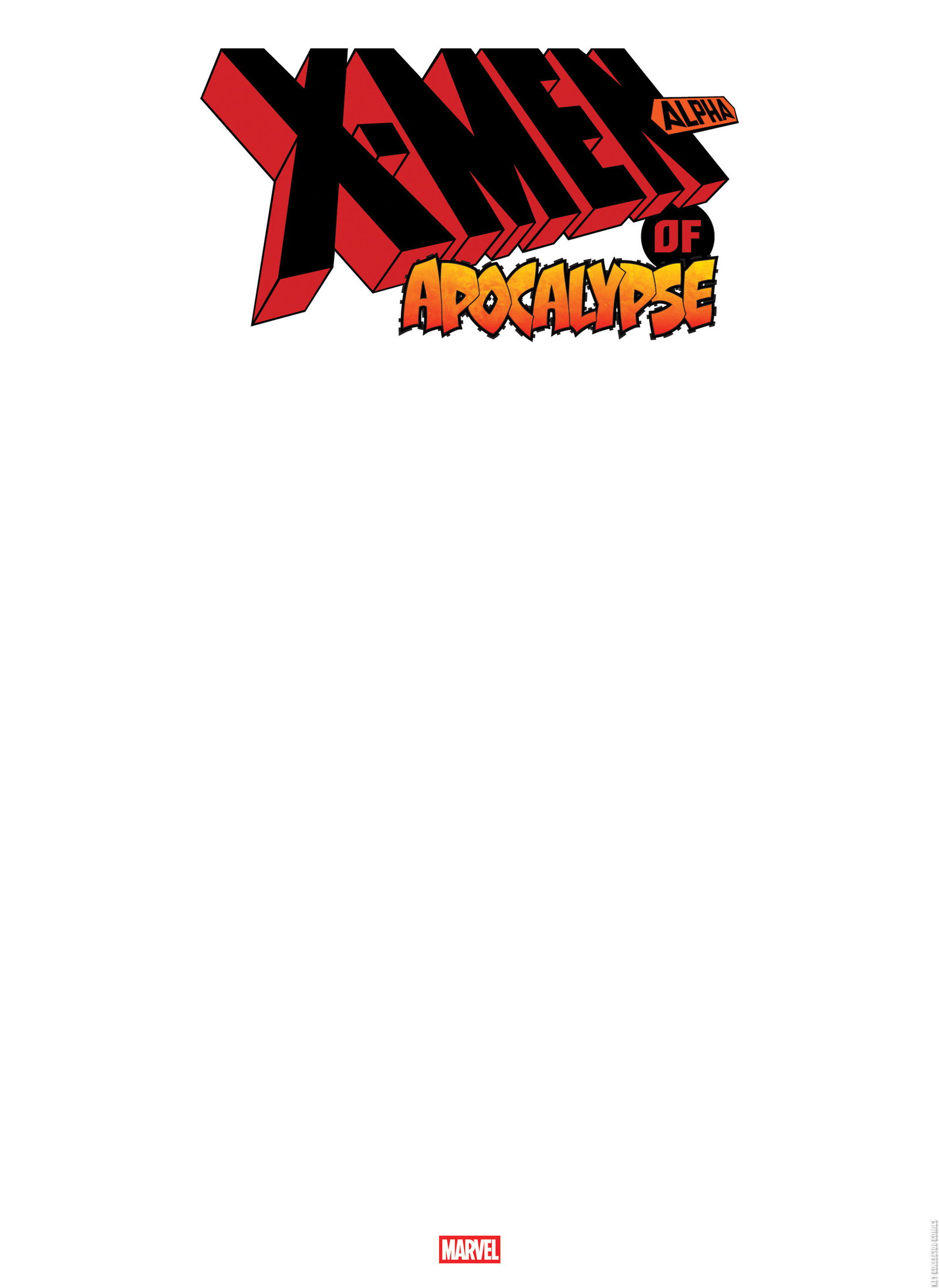 X-Men of Apocalypse: Alpha #1 Blank Published September 202