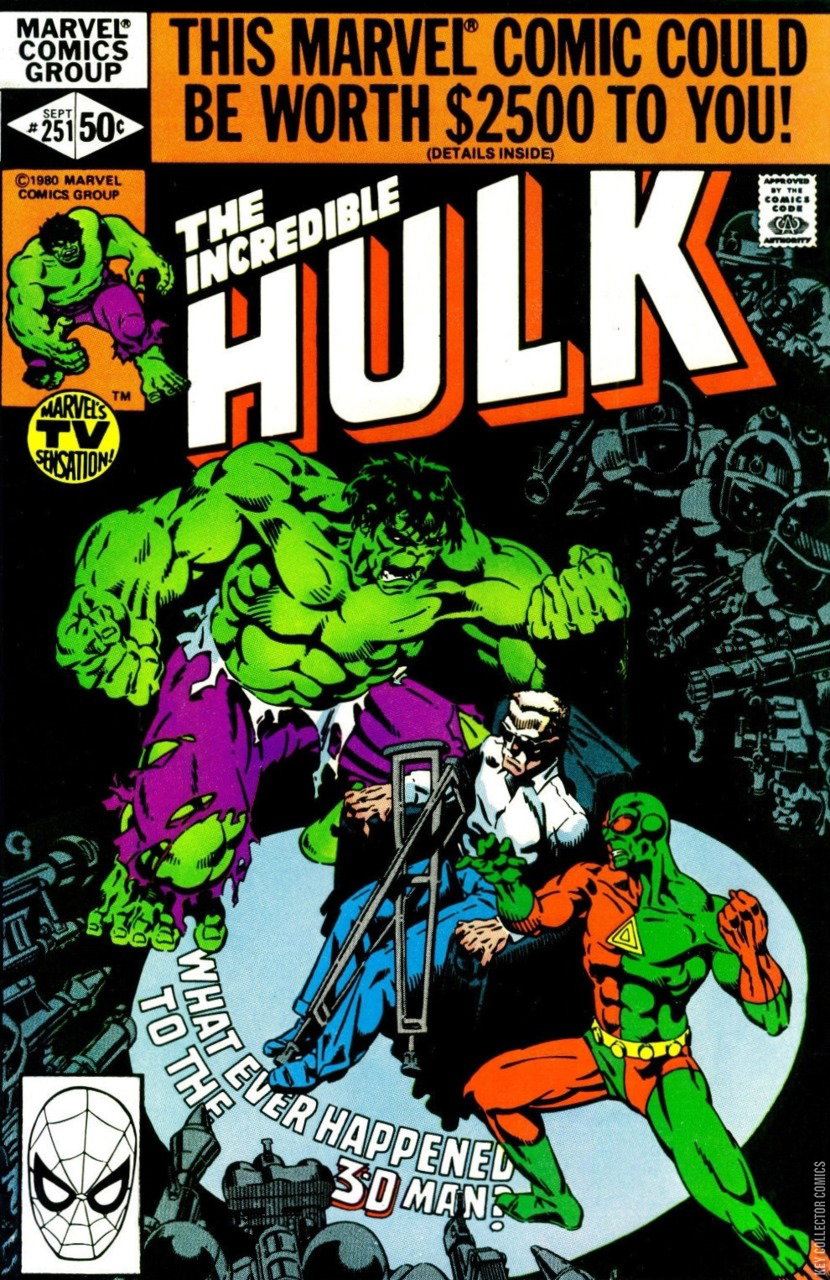 Incredible Hulk #251 Published September 1980 | Key Col
