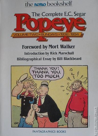 Complete E.C. Segar Popeye #2 Softcover Published January 1