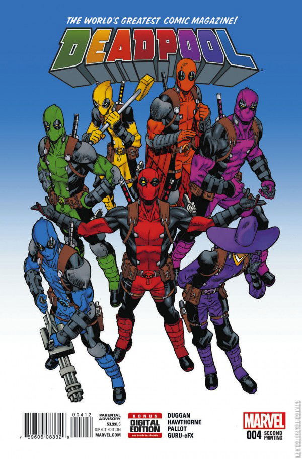 Deadpool #4 2nd Print Published February 2016 | Key Co