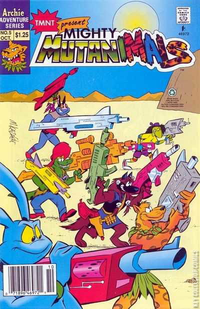 Mighty Mutanimals #5 Published October 1992 | Key Colle