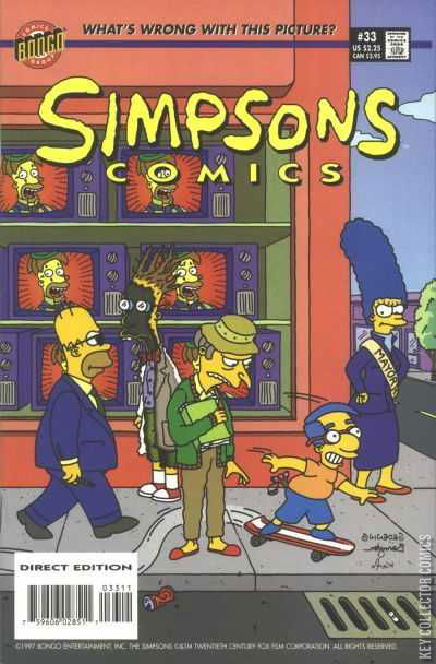 Simpsons Comics #33 Published October 1997 | Key Collec