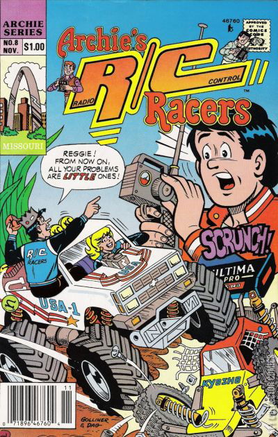 Archie's R/C Racers #8 Published November 1990 | Key Co