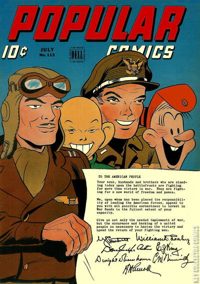 Popular Comics #113 Published July 1945 | Key Collector