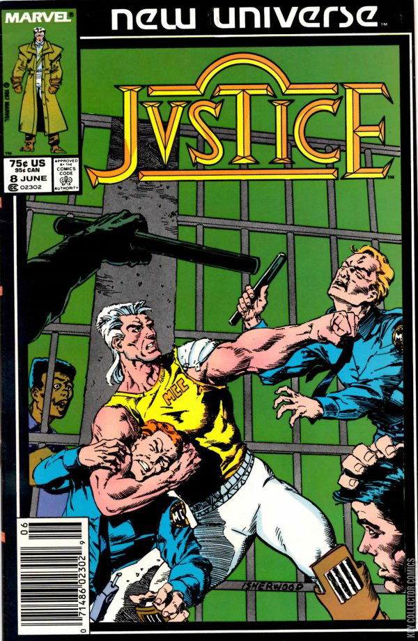 Justice #8 Newsstand Published June 1987 | Key Collect