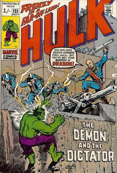 Incredible Hulk #133 Published November 1970 | Key Col