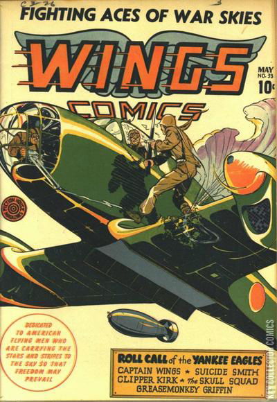 Wings Comics #33 Published May 1943 | Key Collector Comics