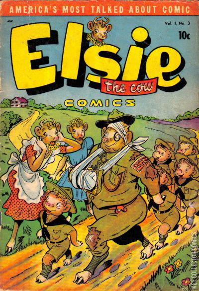 Elsie the Cow Comics #3 Published August 1950 | Key Col