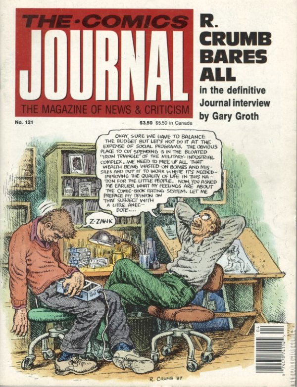 Comics Journal #121 Published April 1988 | Key Collecto