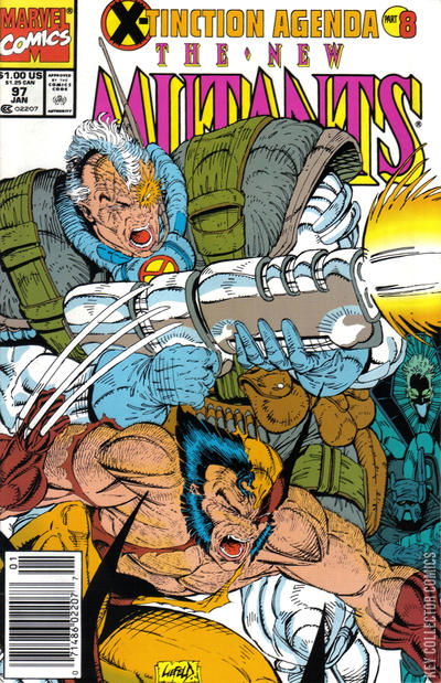 New Mutants #97 Newsstand Published January 1991 | Key