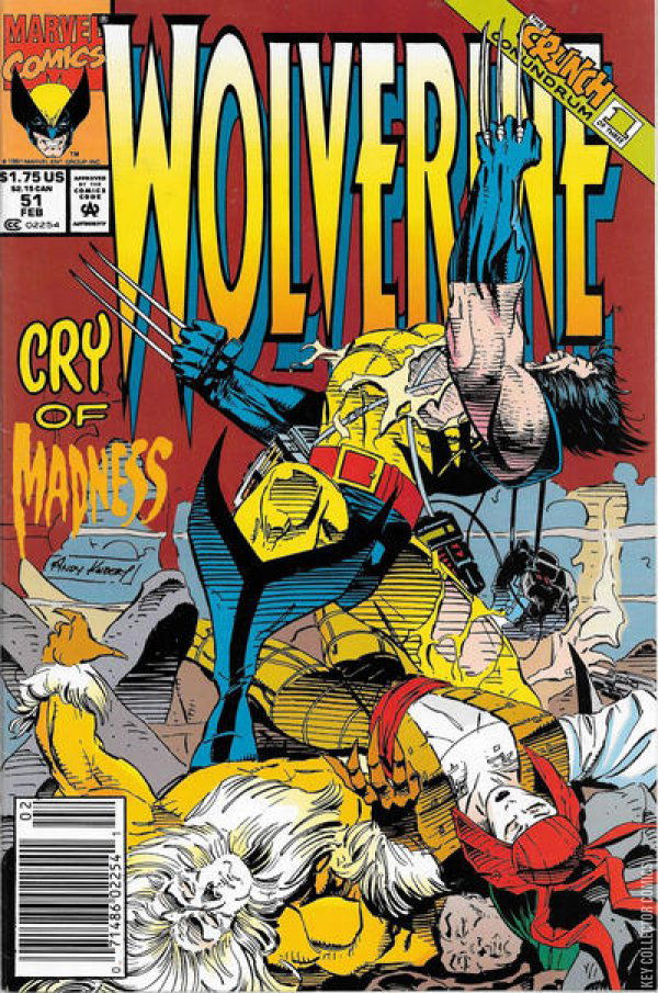Wolverine #51 Newsstand Published February 1992 | Key