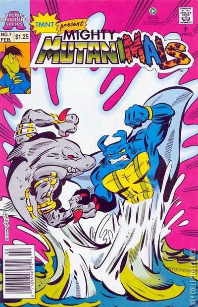 Mighty Mutanimals #7 Published February 1993 | Key Coll