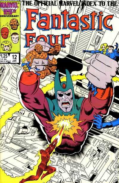 Official Marvel Index to the Fantastic Four #12 Published No