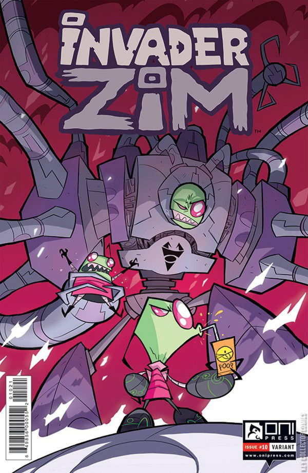 Invader Zim #10 Variant Published June 2016 | Key Coll