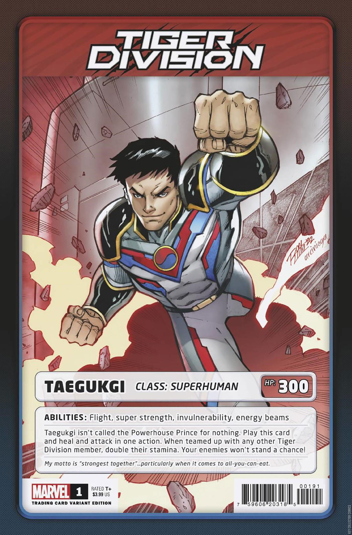 Tiger Division #1 Variant Published November 2022 | Ke