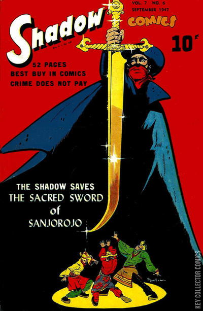 Shadow Comics #6 Published September 1947 | Key Collect