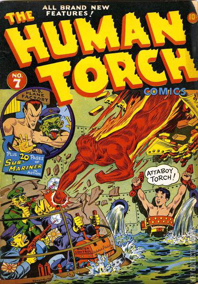 Human Torch #7 Published March 1942 | Key Collector Comics