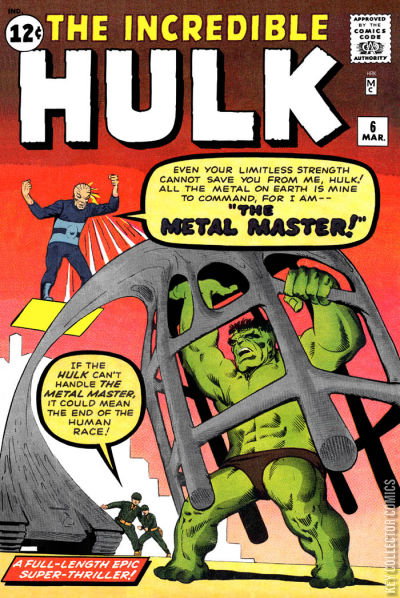 Incredible Hulk #6 Published March 1963 | Key Collector