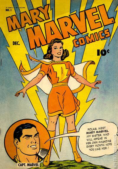 Mary Marvel Comics #1 Published December 1945 | Key Col