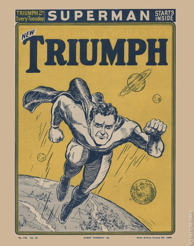 Triumph Comics #772 Published August 1939 | Key Collect